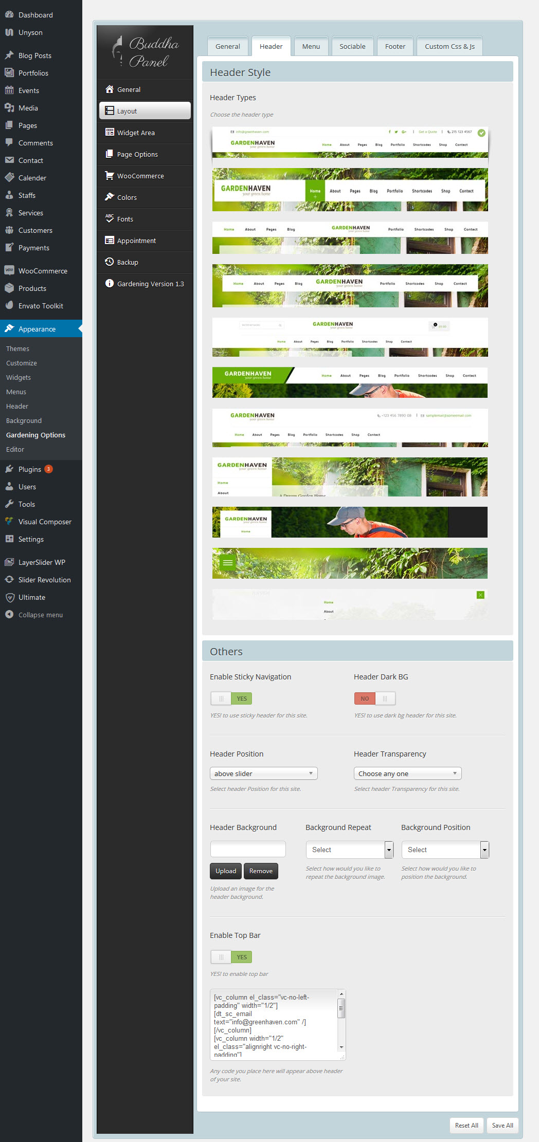 Gardening WordPress Theme