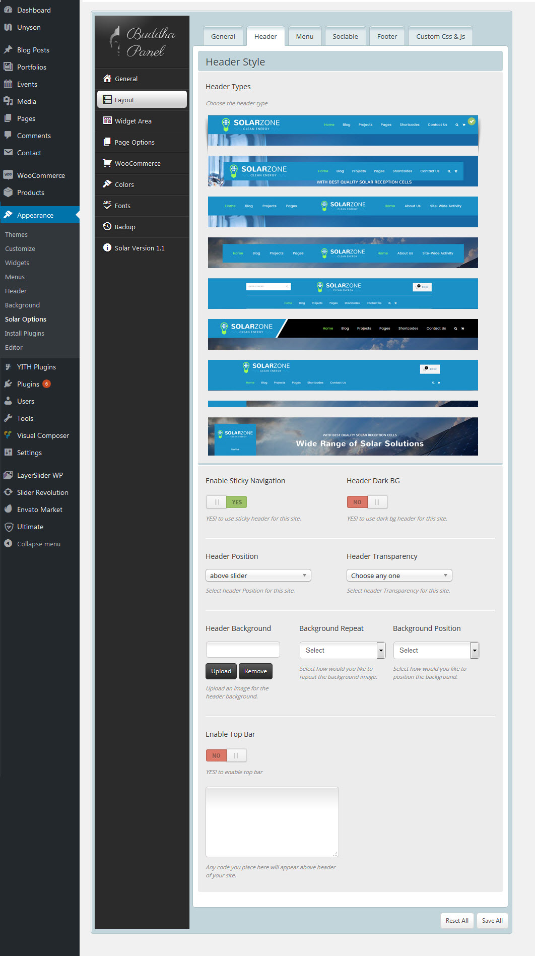 Solar Zone WordPress Theme